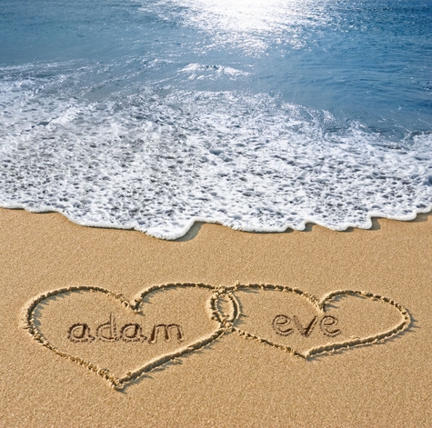 Custom Names in Sand 12 x 12 Paper