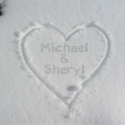 Custom Names In Snow 12 x 12 Paper