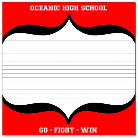 Custom School Brackets Journal 12 x 12 Paper