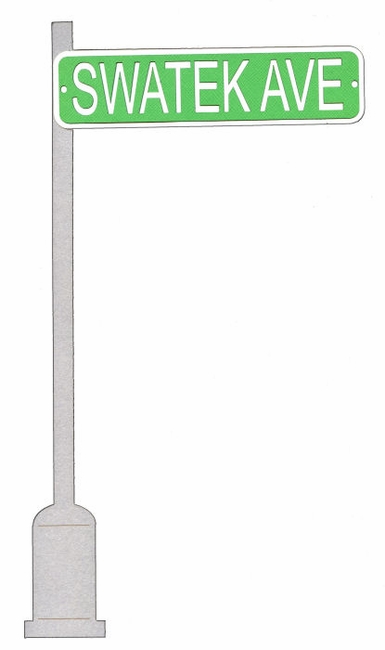 Custom Street Sign Border Laser Die Cut