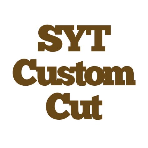 Custom Title Cut - Single Layer