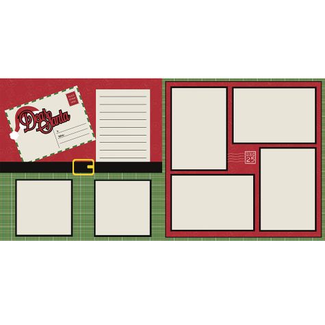 Dear Santa 2 Page Layout Kit