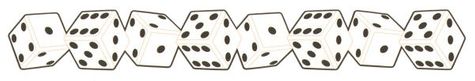 Dice Border Laser Die Cut