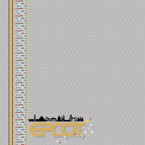 Dis World: 2023 Epcot 12 x 12 Paper