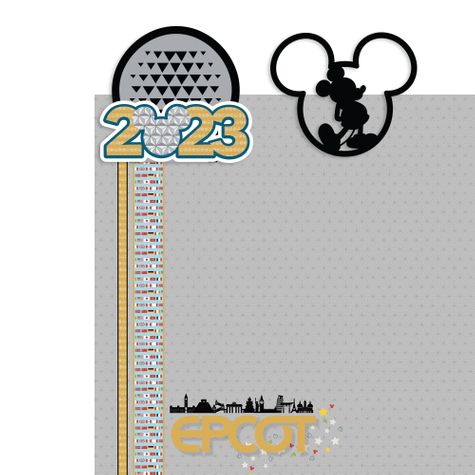 Dis World: 2023 Epcot 3 Piece Print and Cut Kit