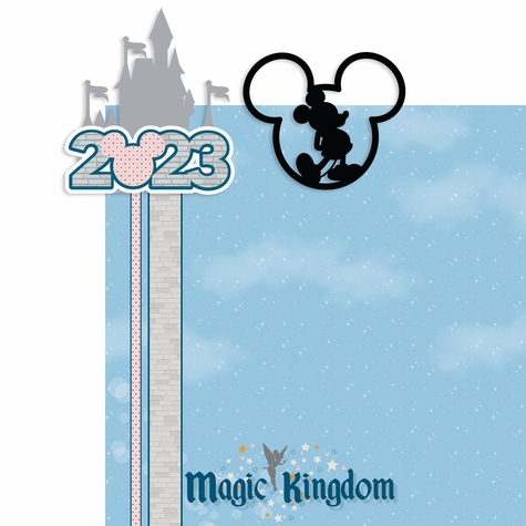 Dis World: 2023 Magic Kingdom 3 Piece Print and Cut Kit
