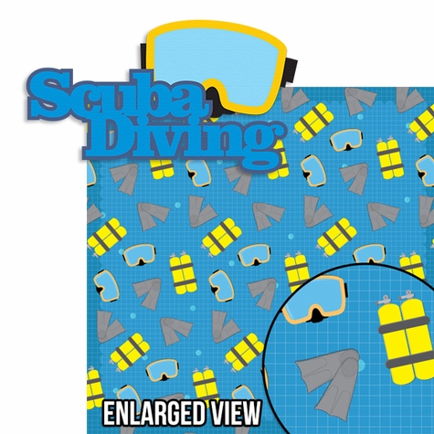 Dive In: Scuba Diving 2 Piece Laser Die Cut Kit