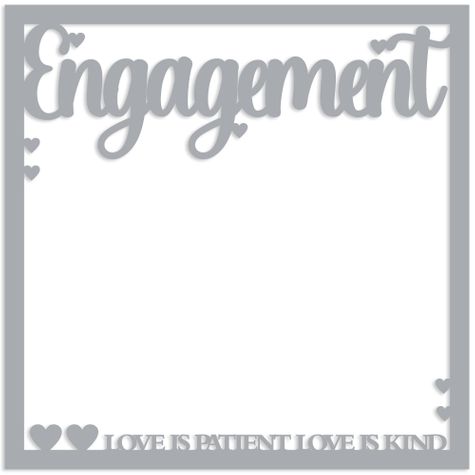 Engagement 12 x 12 Overlay Laser Die Cut