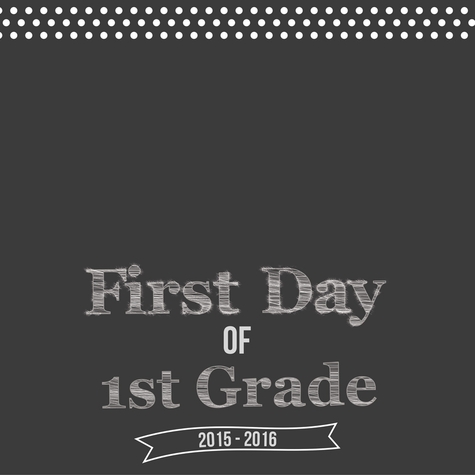 First Day Of School 12 x 12 Custom Paper