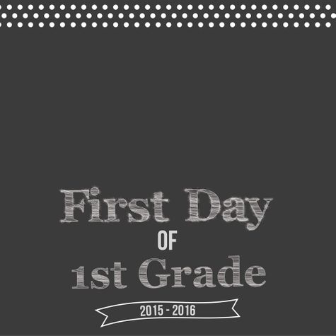 First Day Of School 12 x 12 Custom Paper