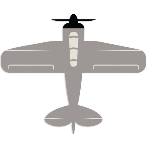 Flight: Airshow plane Laser Die Cut