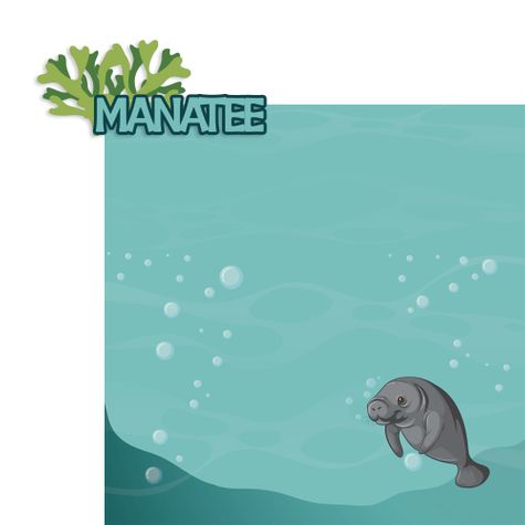 Florida: Manatee 2 Piece Laser Die Cut Kit
