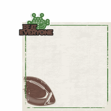 Football: Beat Everyone 2 Piece Print and Cut Kit