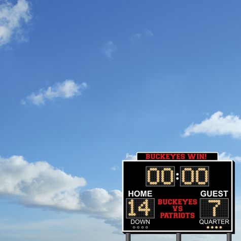 Football Fanatic: Custom Scoreboard 12 x 12 Paper