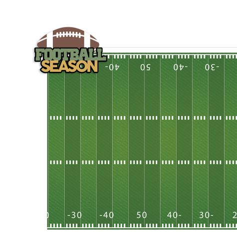 Football: Football Season 2 Piece Laser Die Cut Kit