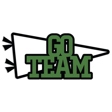 Football: Go Team Laser Die Cut