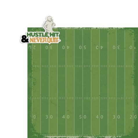 Football: Hustle Hit 2 Piece Print and Cut Kit