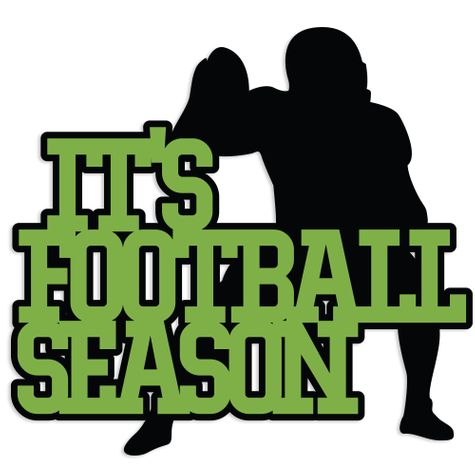 Football: It's Football Season Laser Die Cut