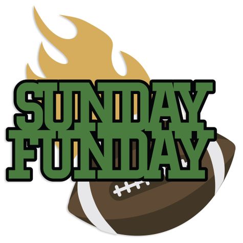 Football: Sunday Funday Laser Die Cut
