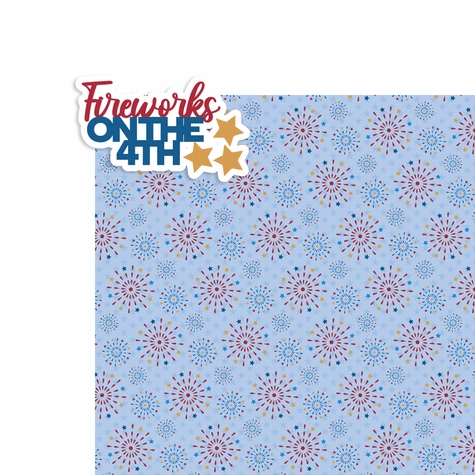 Fourth of July: Fireworks 2 Piece Laser Die Cut Kit