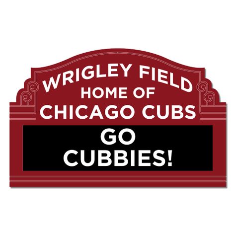 Go Cubbies Laser Die Cut