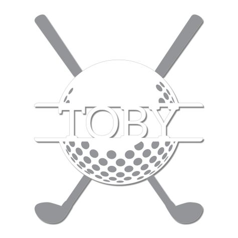 Golfing: Custom Golf Ball and Clubs Laser Die Cut