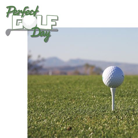 Golfing: Perfect Golf Day 2 Piece Laser Die Cut Kit