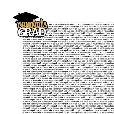 Grad: Congrats Grad 2 Piece Laser Die Cut Kit