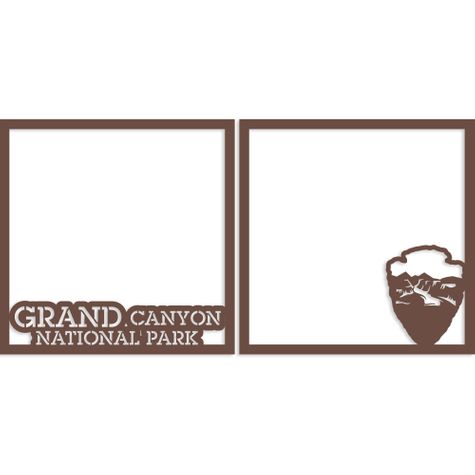 Grand Canyon 12 x 12 Overlay Laser Die Cut