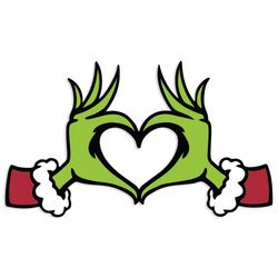 Grinch: Grinch Heart Laser Die Cut