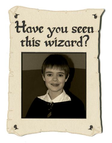 Have You Seen This Wizard Photo Frame Laser Die Cut
