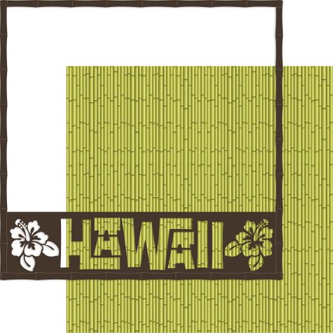 Hawaii: Bamboo Overlay Quick Page Laser Die Cut