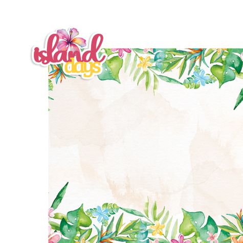 Hawaii: Island Days 2 Piece Print and Cut Kit