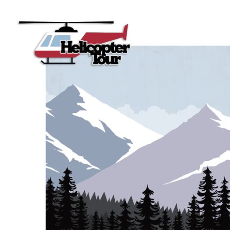 Helicopter Tour 2 Piece Laser Die Cut Kit