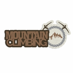 Hike and Climb: Mountain Climbing Print and Cut Laser Die Cut