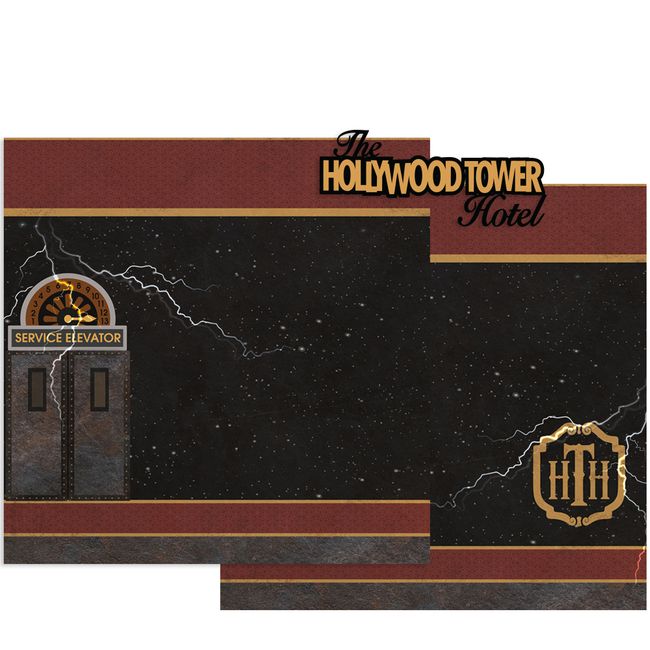 Hollywood Hotel Double Page Layout Kit