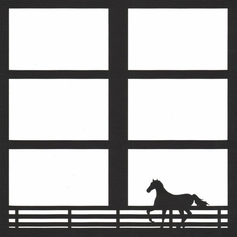 Horse 12 x 12 Overlay Laser Die Cut
