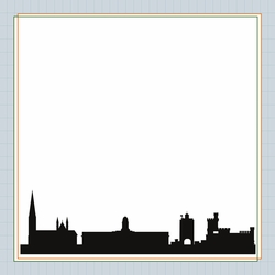 Ireland: Dublin 2 Piece Print and Cut Kit