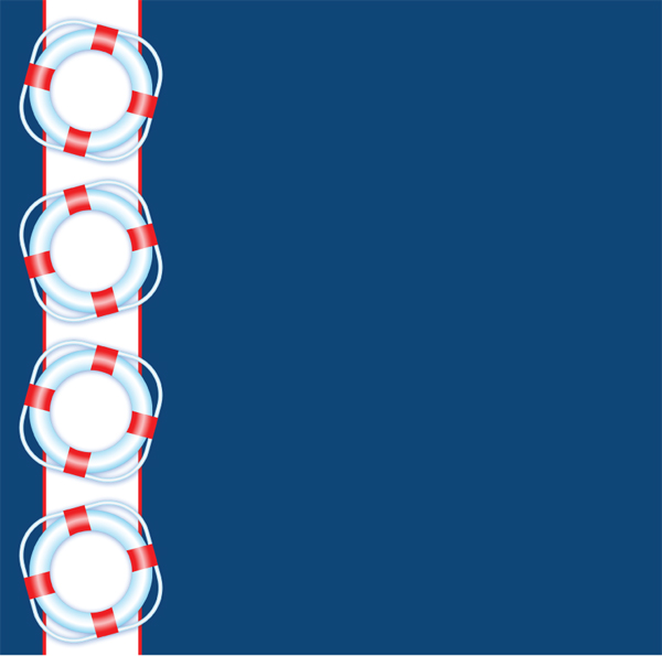 Life Preserver Frame Border 12 x 12 Paper