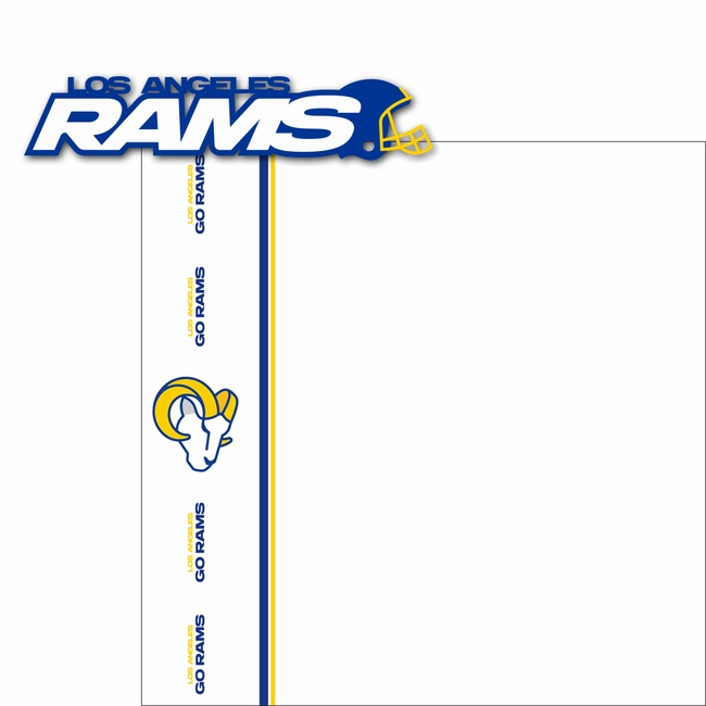 Los Angeles Rams: Go Rams 2 Piece Laser Die Cut Kit