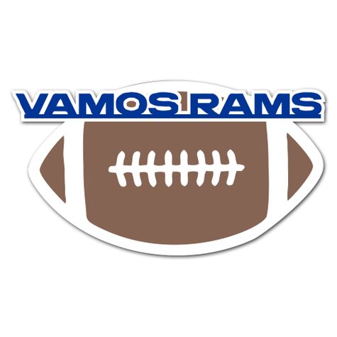 Los Angeles Rams: Vamos Rams Laser Die Cut