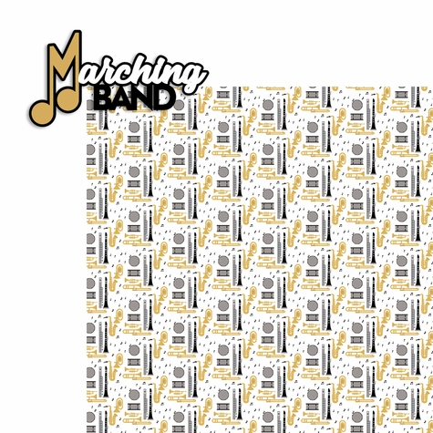 Marching Band: Marching Band 2 Piece Laser Die Cut Kit
