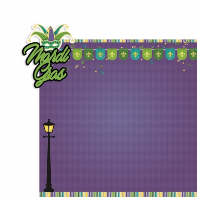 Mardi Gras Scrapbooking!