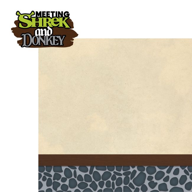 Meeting Shrek and Donkey 2 Piece Laser Die Cut Kit
