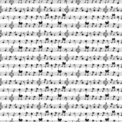 Mickey Music 12 x 12 Paper