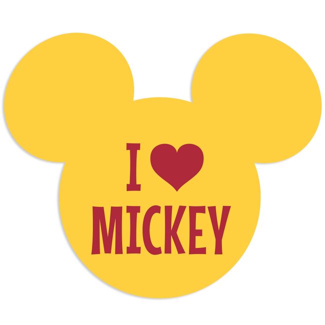 Mouse Valentine: I love Mickey Laser Die Cut