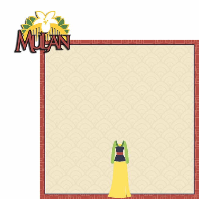 Mulan: Mulan 2 Piece Laser Die Cut Kit