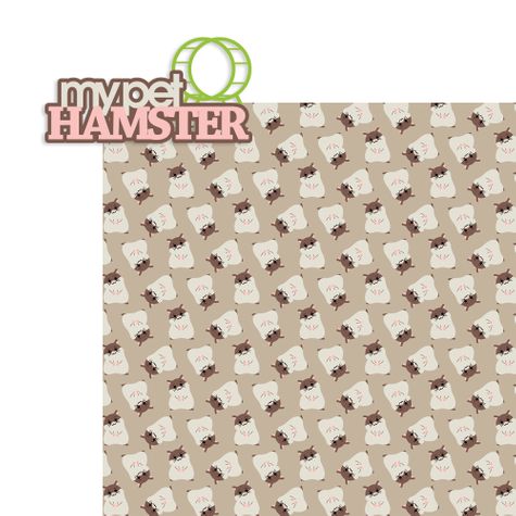 My Pet Hamster 2 Piece Laser Die Cut Kit
