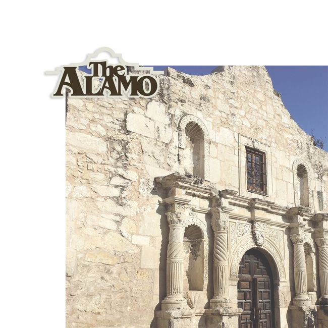 National Landmarks: Alamo 2 Piece Laser Die Cut Kit