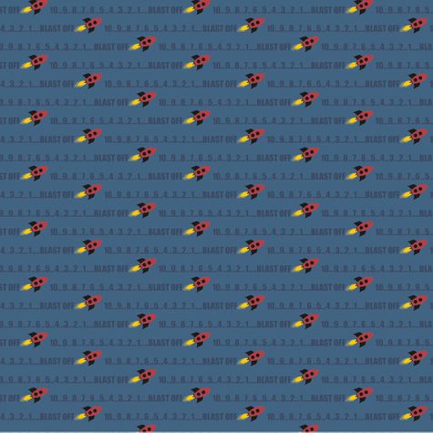 Outer Space: Blast Off 12 x 12 Paper